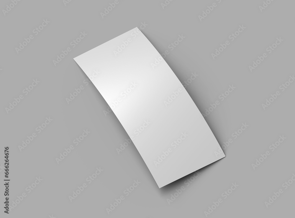 Rack Card Sized 4x9 inc flyer render to present your design. Stock ...