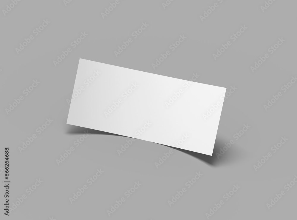 Rack Card Sized 4x9 inc flyer render to present your design. Stock ...