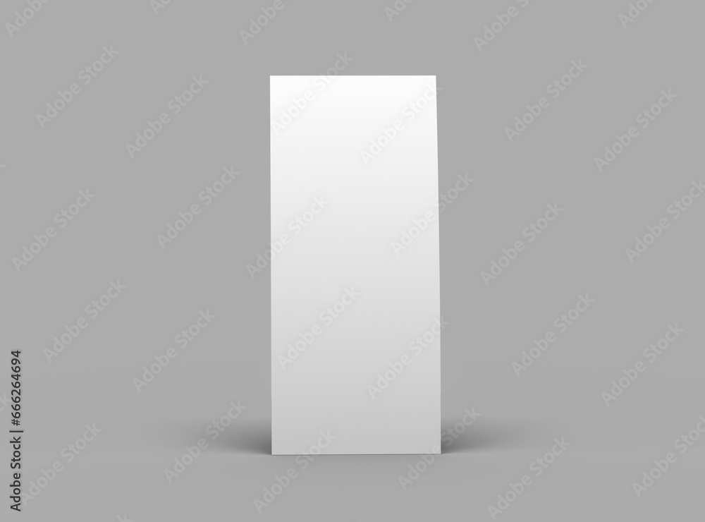 Rack Card Sized 4x9 inc flyer render to present your design. Stock ...