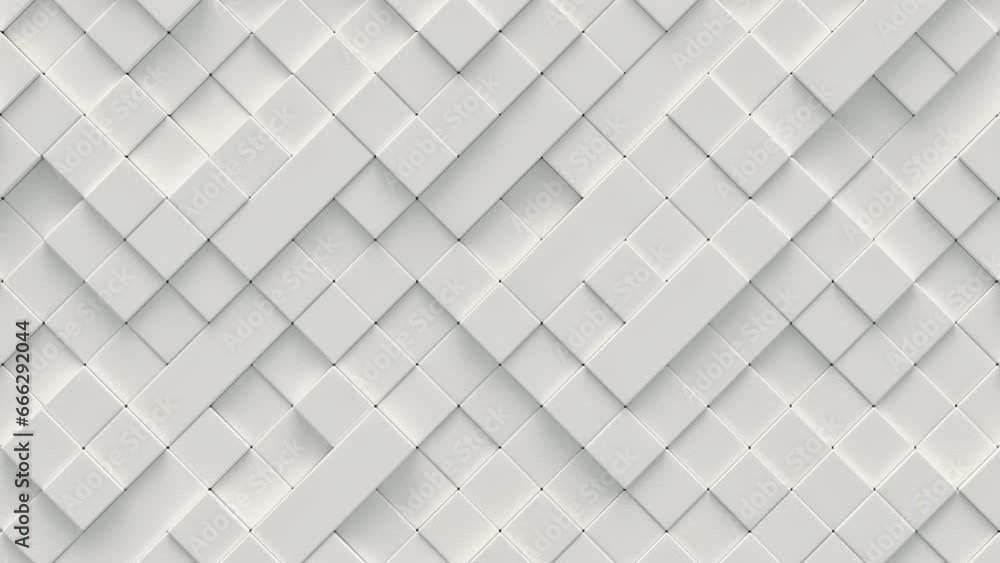 Abstract motion background from random moving cubes, seamless loop ...