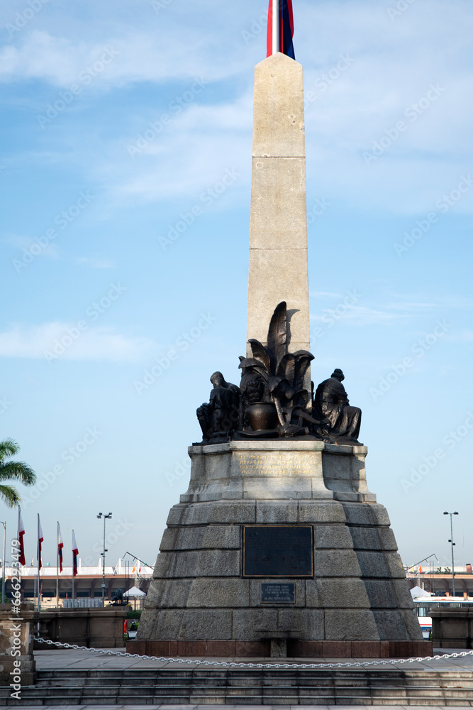 Monument in memory of Jose Rizal (National hero) at Rizal park in ...