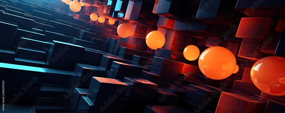 Abstract digital background featuring dynamic lines, vibrant colors and ...