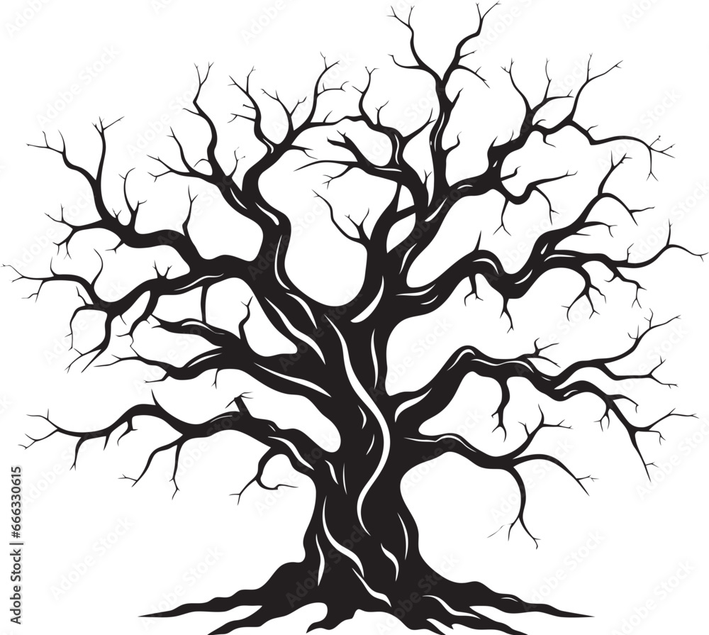 Eternal Echoes Depiction of Decay in Black and White Vector Natures ...