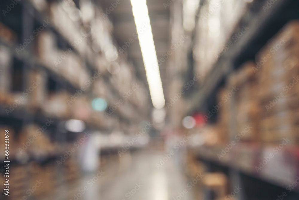 Warehouse background storage inventory shelf with freight container ...