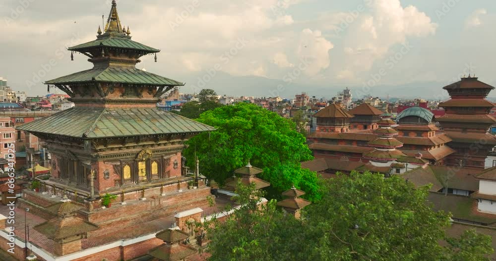 Nepal's natural beauty is revealed, Kathmandu Durbar Square Drone shot ...