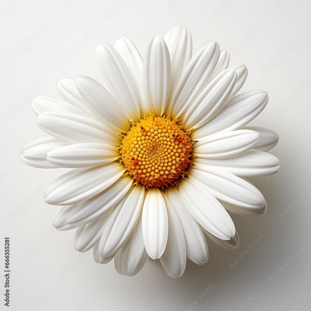 Daisy Flower With Isolated White Background, Hd , On White Background ...