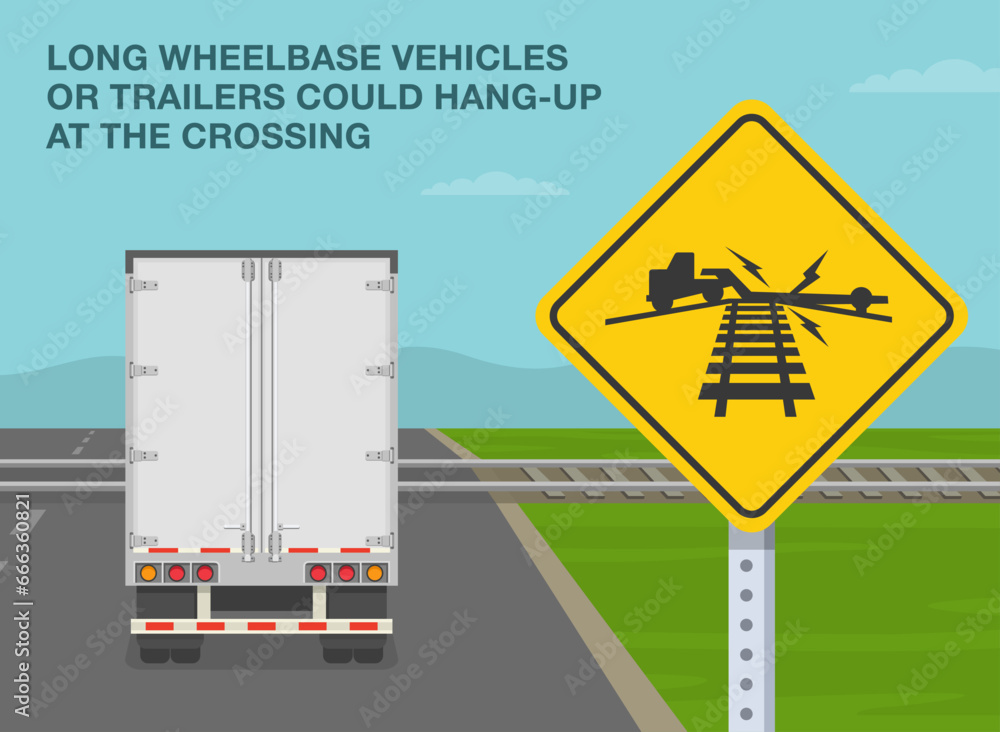 Safe driving tips and traffic regulation rules. Long wheelbase vehicles ...
