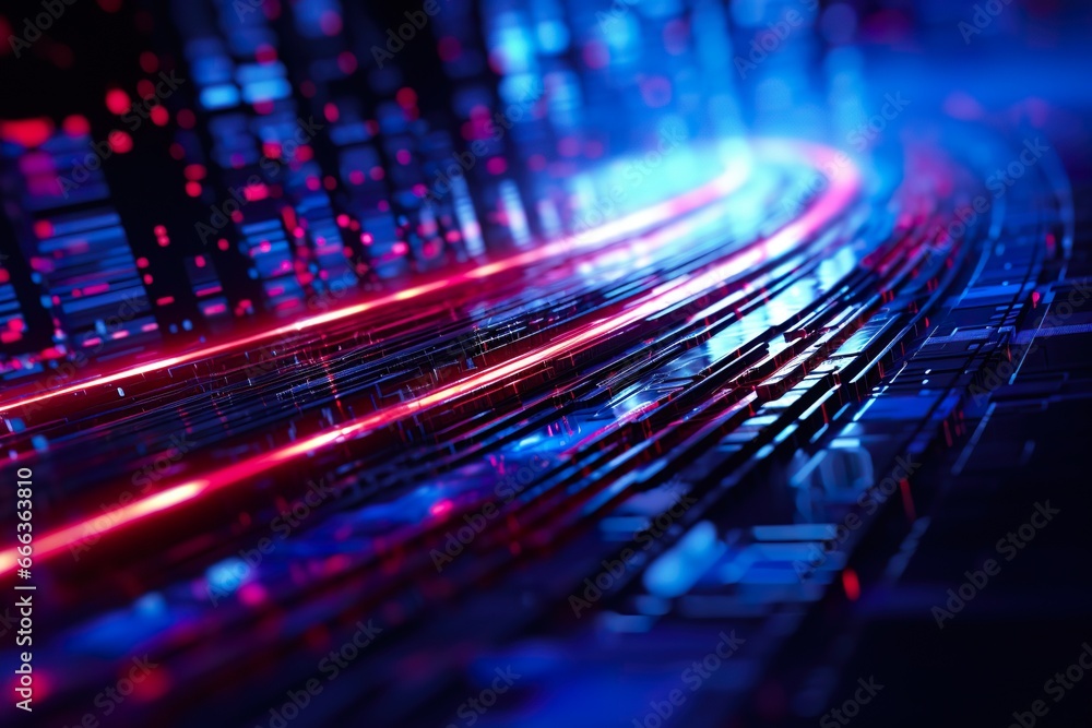 data binary flow rolling on futuristic technology background Stock Photo | Adobe Stock