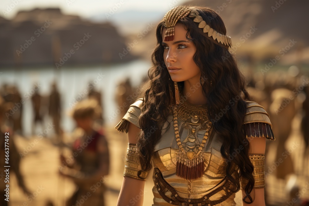 Foto de Cleopatra and Troops beside the Nile River in Egypt Ancient ...