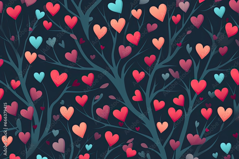 Love Wallpaper: Flat Seamless Texture for Stunning Visuals Stock ...