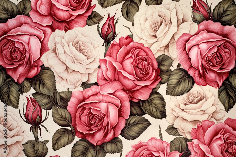 Roses Wallpaper: Stunning Texture Backdrop for Design Inspiration Stock ...