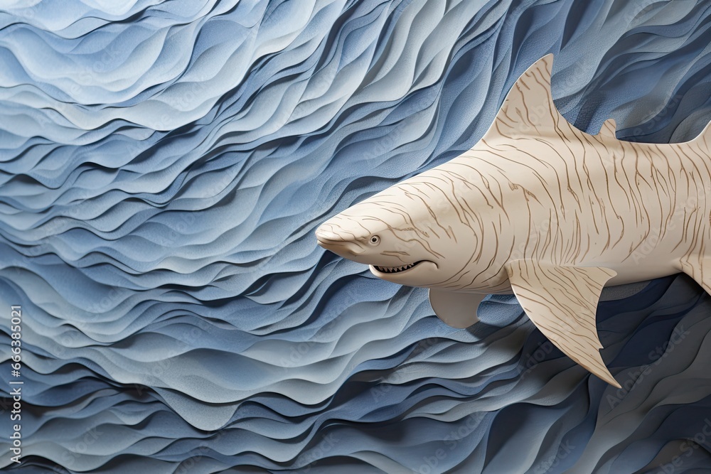 Shark Wallpaper: Stunning Fabric Texture Surface for Interior Wall ...