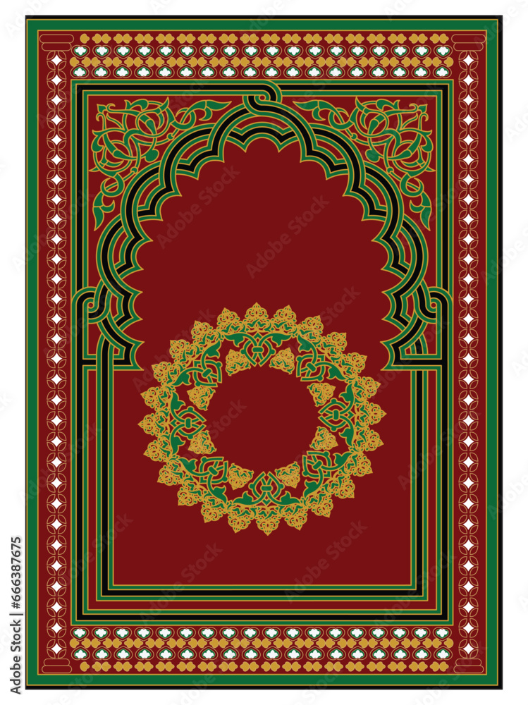arabic book cover with islamic background Stock Vector | Adobe Stock
