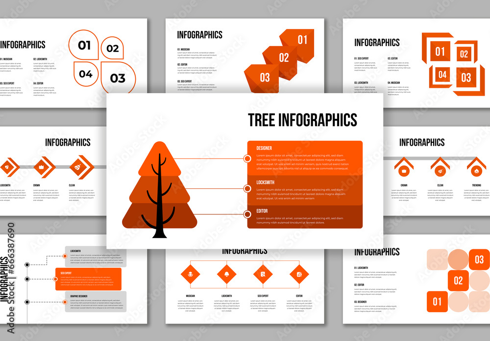 Infographics Presentation Template Design Stock Template | Adobe Stock