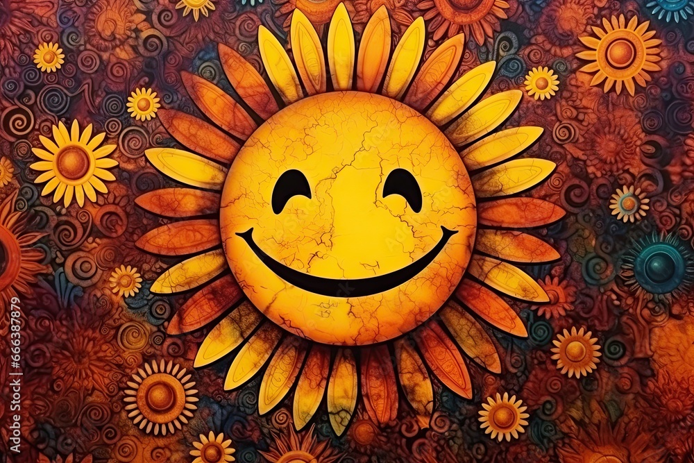 Smiley Face Wallpaper: Vibrant Background for Creative Wallpaper ...