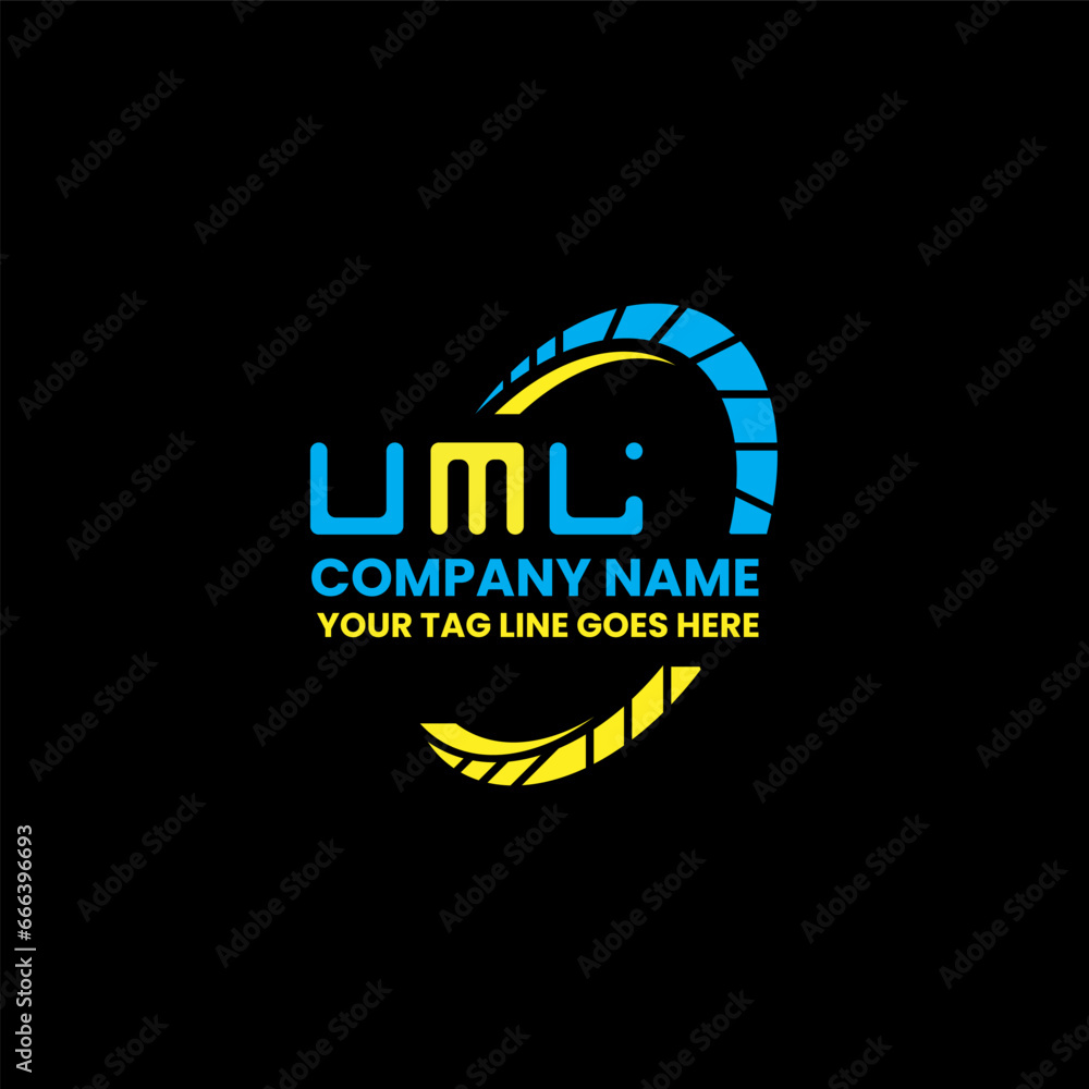 UML letter logo vector design, UML simple and modern logo. UML ...