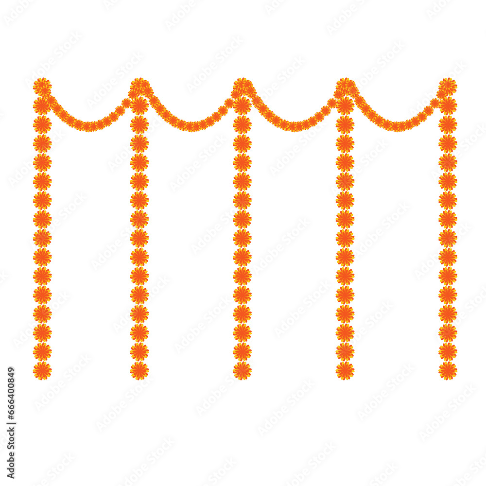 flower toran decoration for designing poster, templates, festival ...