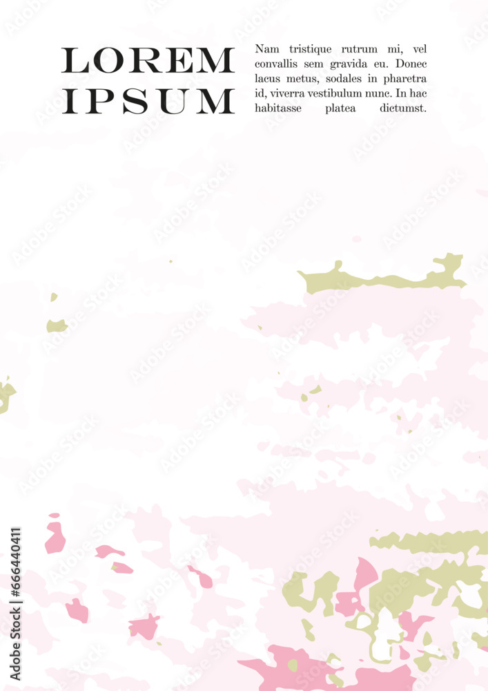 Brush paint Vector Background Templates Set. Hand Painted Artwork Page ...