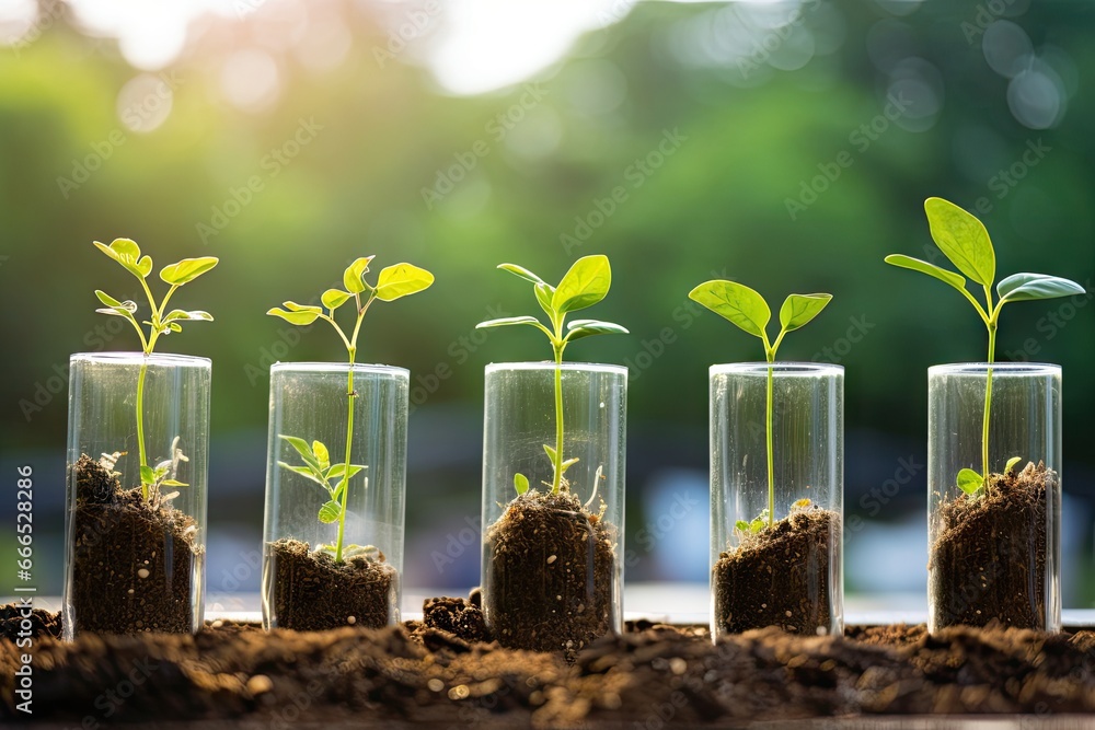 Demonstration of plant growth from seed to maturity in favorable ...