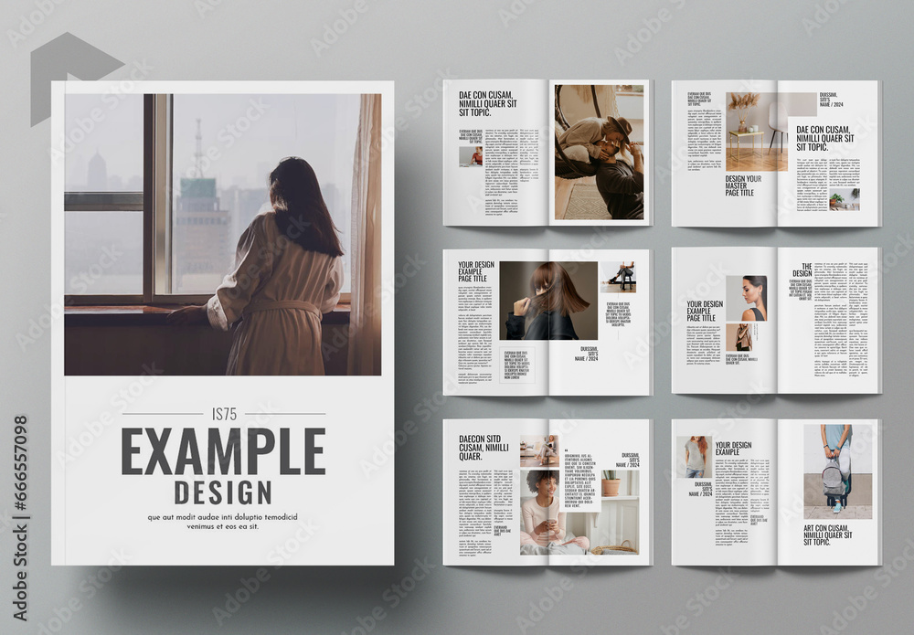 Example Portfolio Layout Stock Template | Adobe Stock