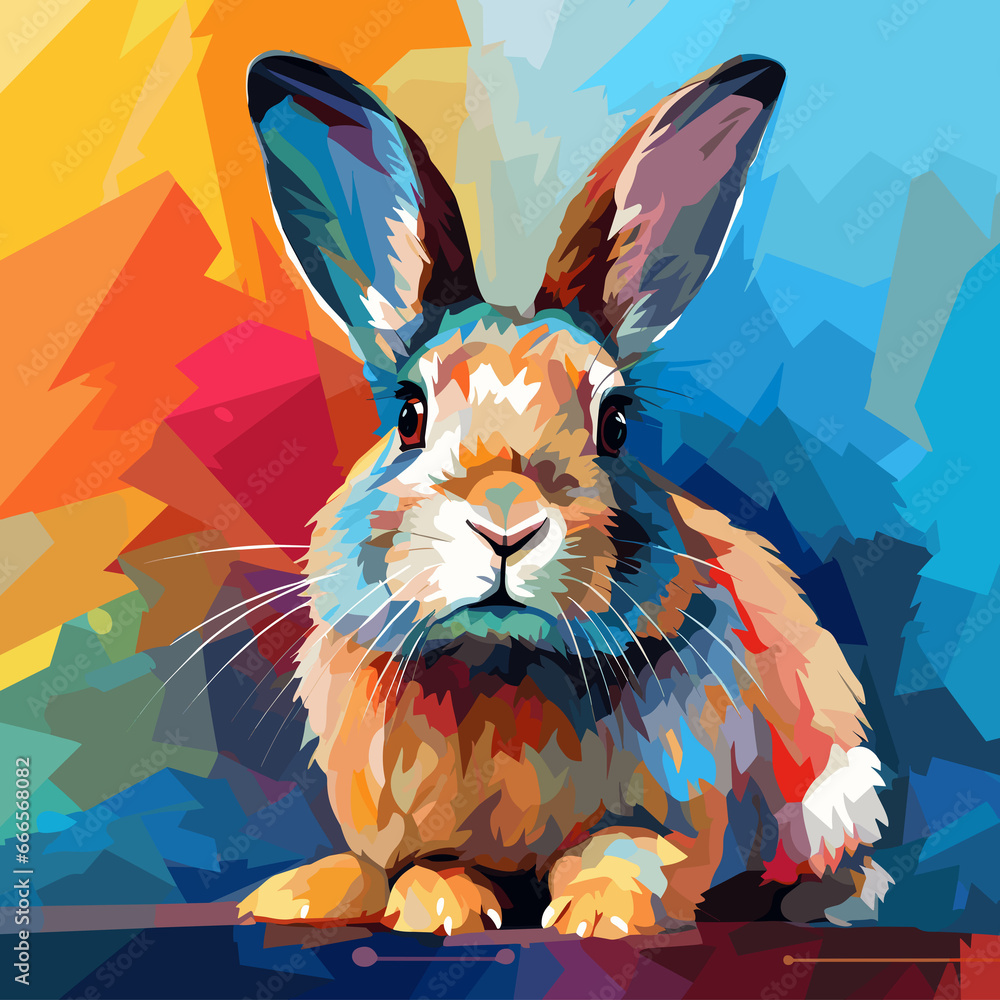 Experience the mesmerizing world of animal pop art design! Dive into a ...