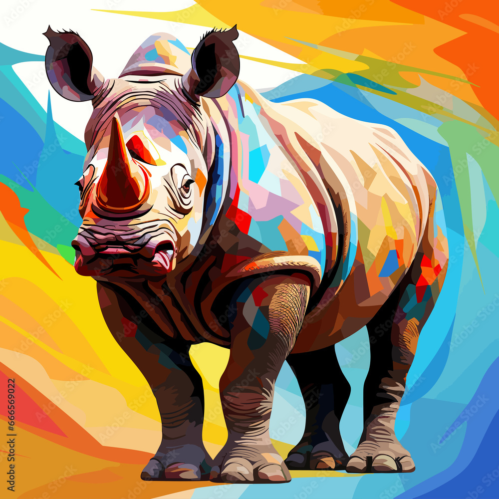Experience the mesmerizing world of animal pop art design! Dive into a ...