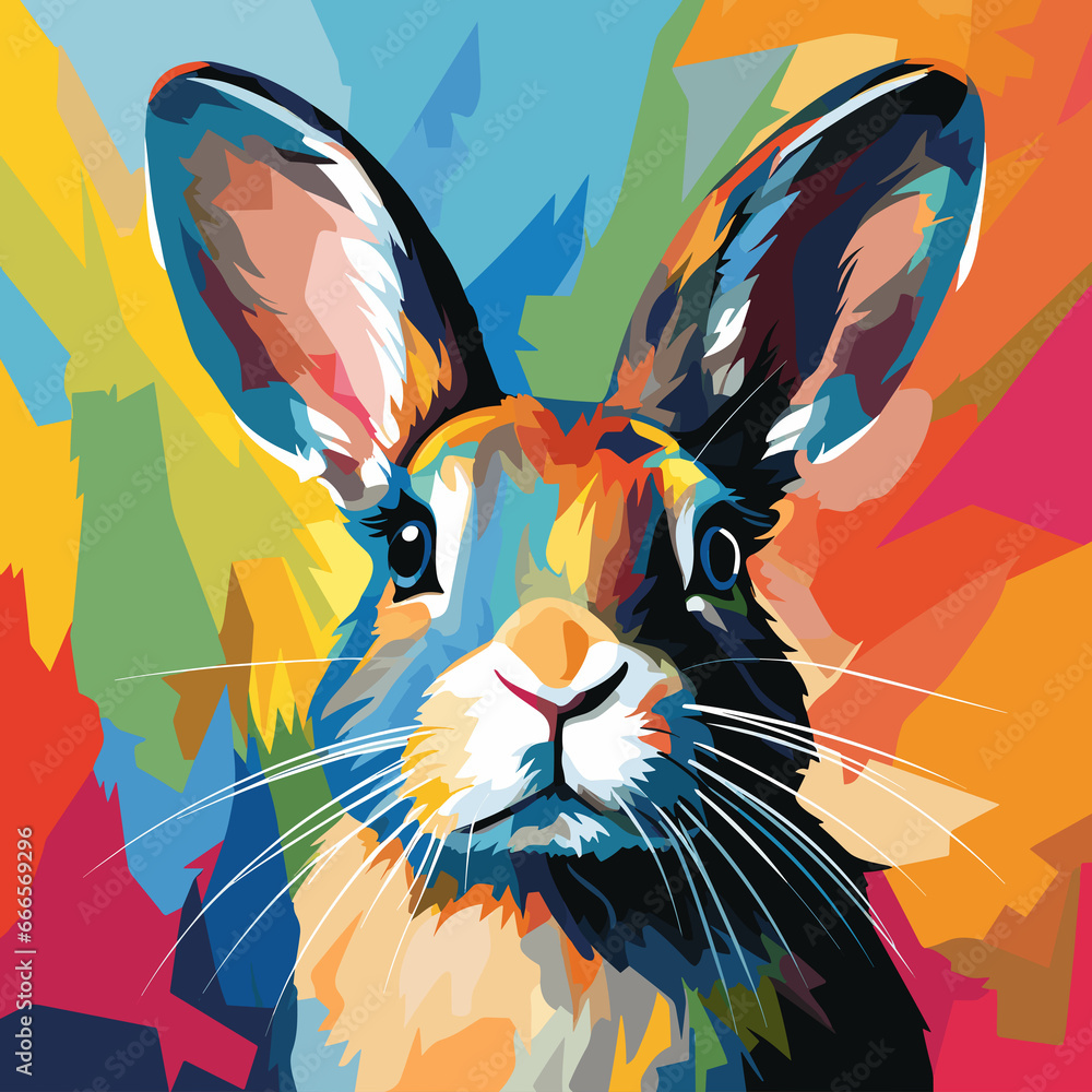 Experience the mesmerizing world of animal pop art design! Dive into a ...