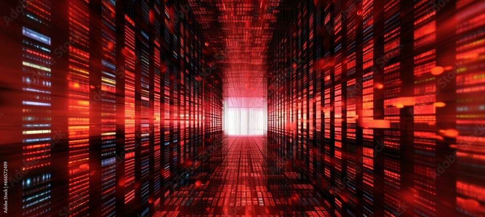 Portal to future dimension technology background. Generative AI ...