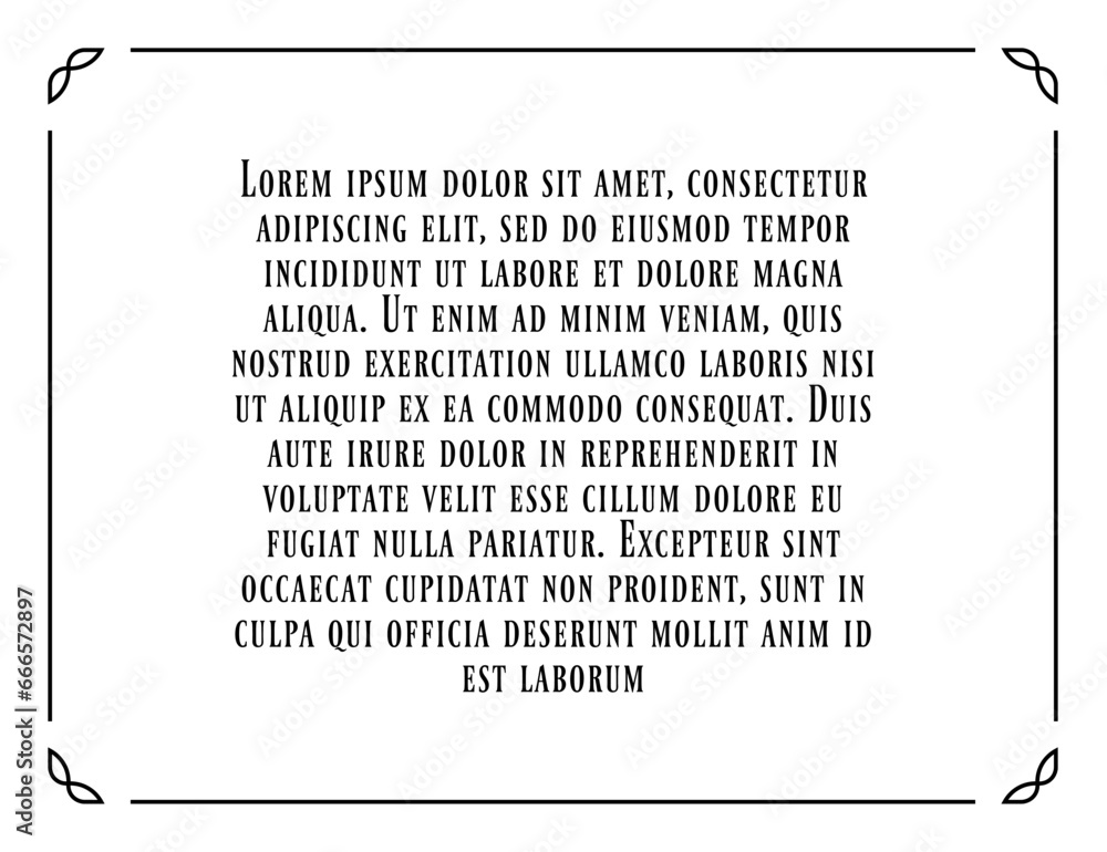 Advertisement message text box ad unit. Frame border label background ...