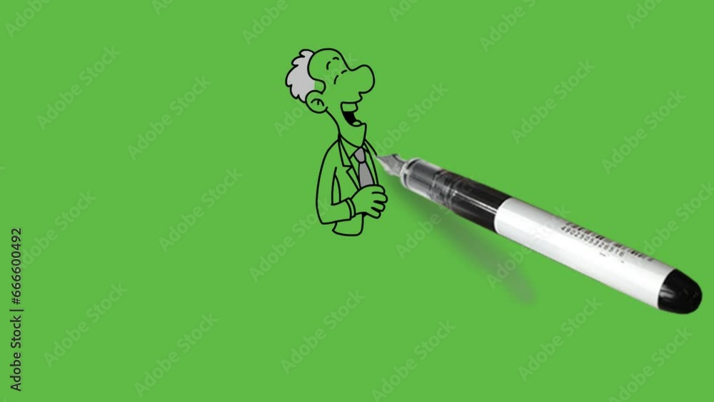 draw young man stand on one leg fold other leg up from floor and ...
