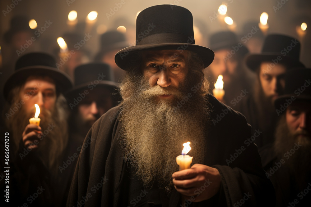 Israel religion Star of David, the flag of Israel. Haredim, traditional ...