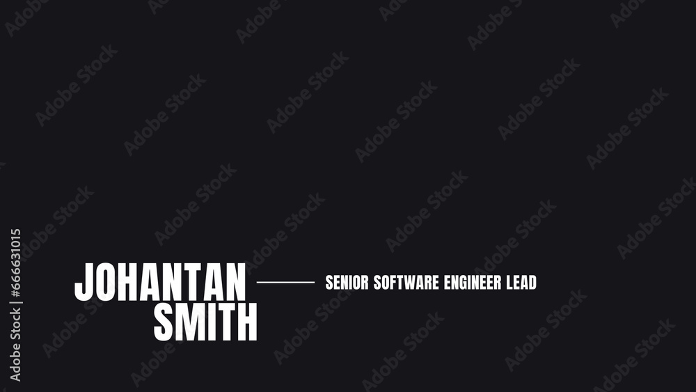 Modern and Clean Lower Third Stock Template | Adobe Stock