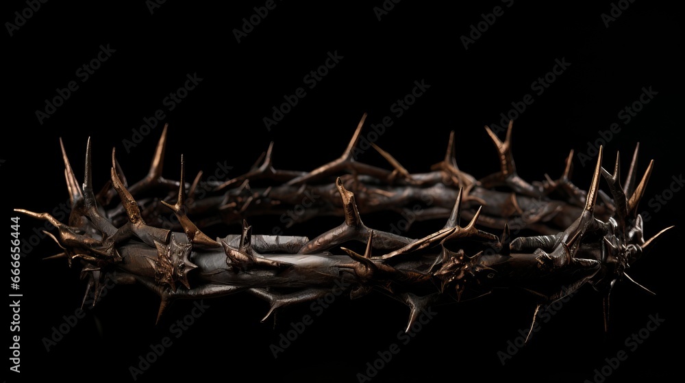 A realistic crown of thorns made from tree branches Stock Photo | Adobe ...