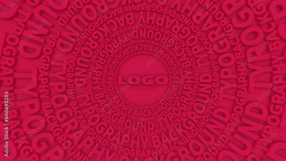 Circular Typography Background Stock Template | Adobe Stock