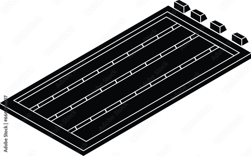 Cartoon Black and White Isolated Illustration Vector Of An Olympic ...