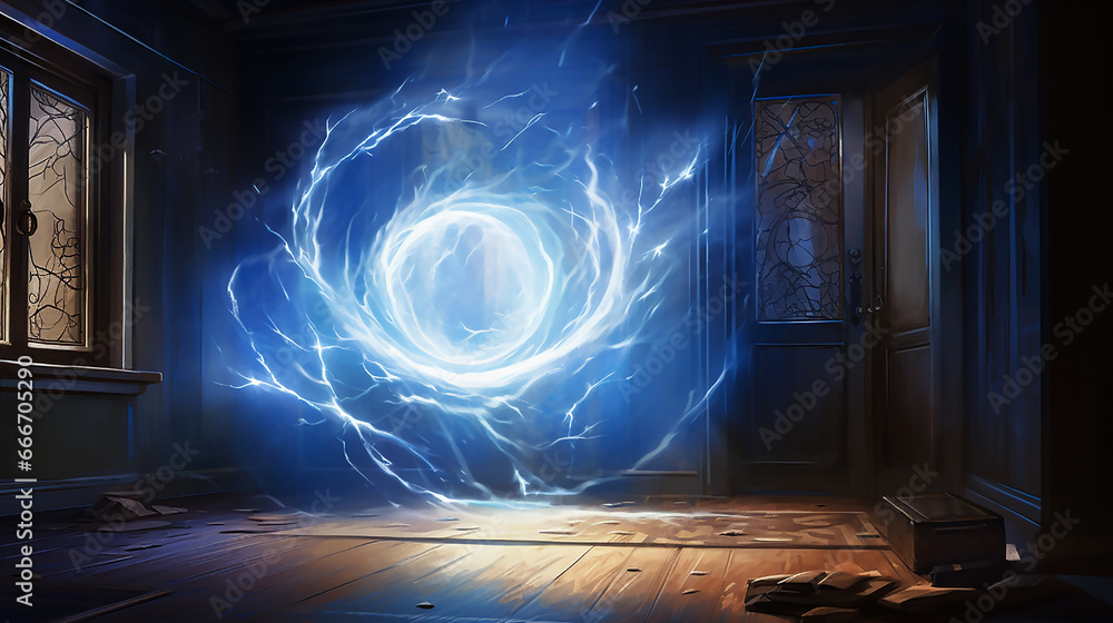 Disintegration, destruction of a ball lightning in a living room ...