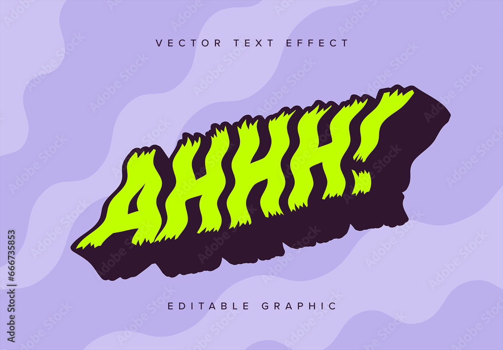Wavy Text Effect Mockup Stock Template | Adobe Stock