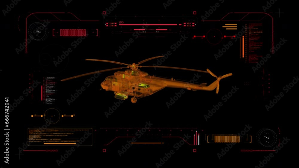 Digital Blueprint Scan of Mil Mi-8 Russian twin-turbine Helicopter ...