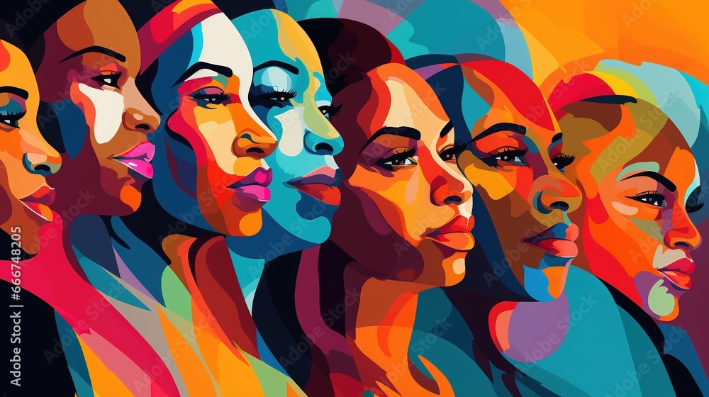 Silhouette face head in profile ethnic group of black African and ...