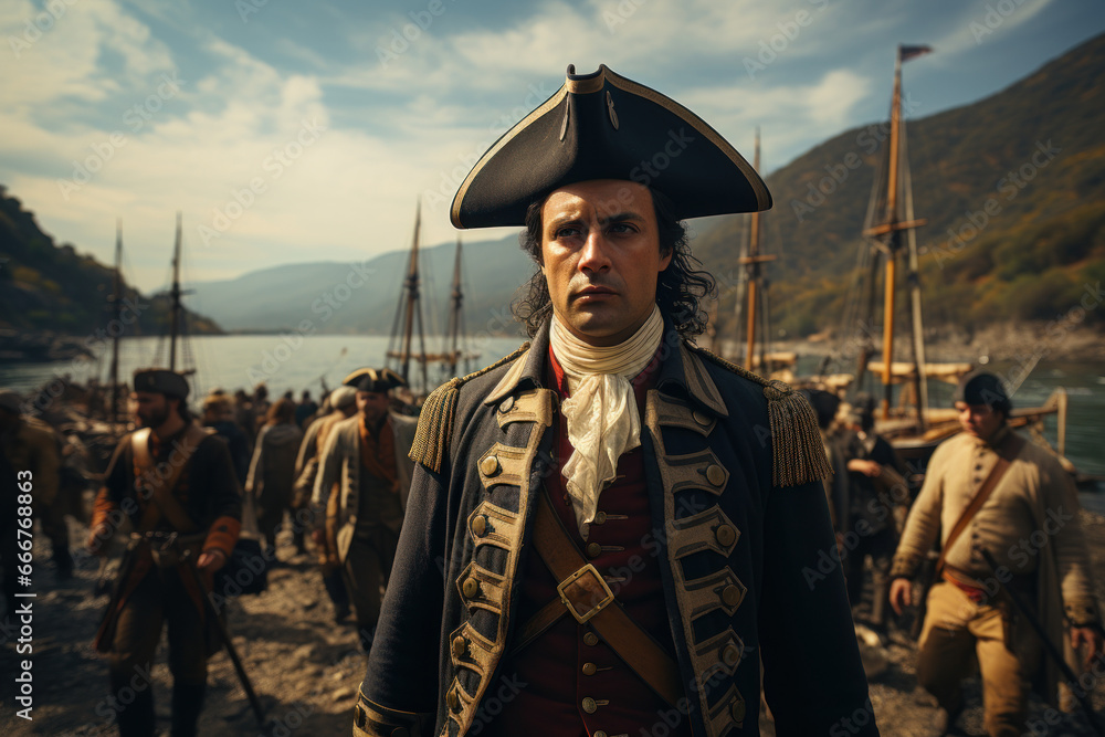 A flag-raising ceremony as a former colony gains independence ...