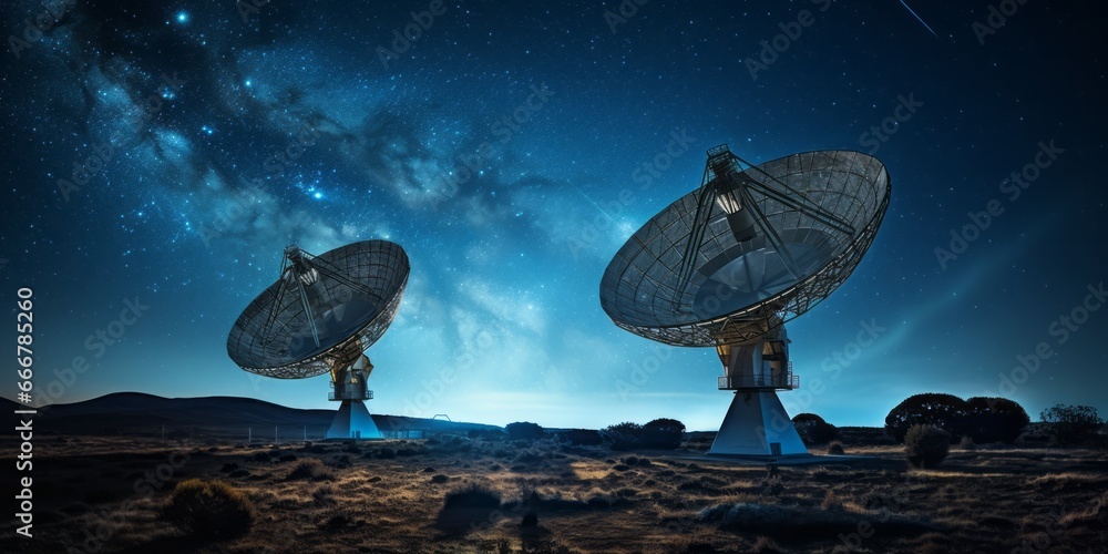 Radar Antennas Beneath the Milky Way, Leading the Search for Life Beyond Our Galaxy through the ...
