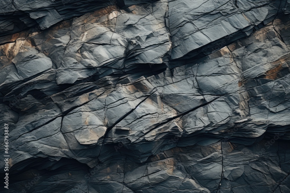 The textured backdrop reveals the well-defined, uneven character of the ...