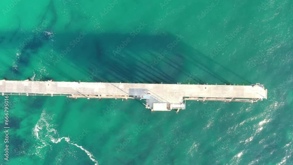 Historic timber jetty on Middle Camp beach in Catherine Hill bay – top ...