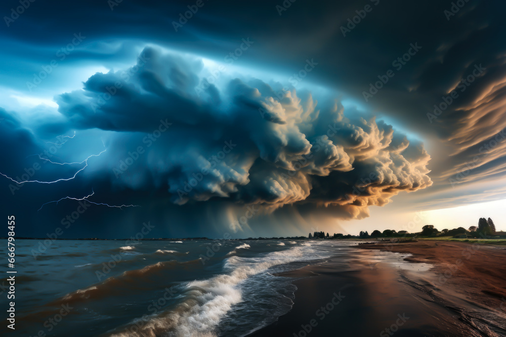 tempest , xtreme weather caused by climate change. different types of ...