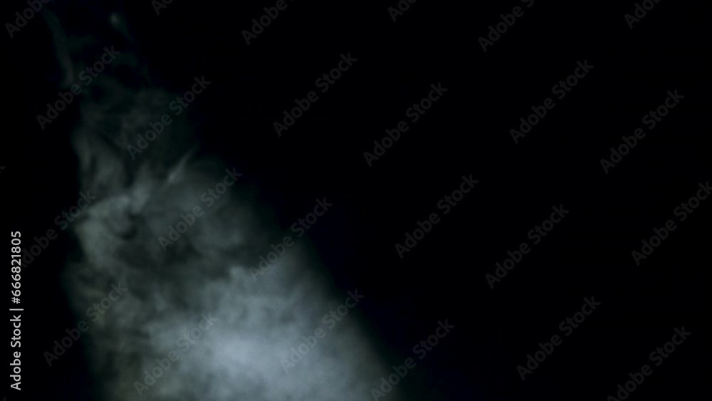 Smoke on the stage of a circus or theater. A play of stage smoke and ...