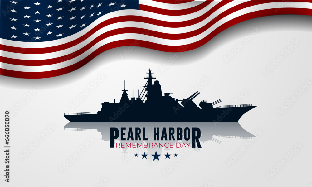 Photo & Art Print National Pearl Harbor Remembrance Day December 7 background Vector ...