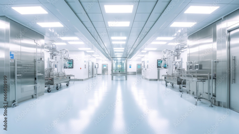 Interior of Pharmaceautical clean room, industrial design for large ...