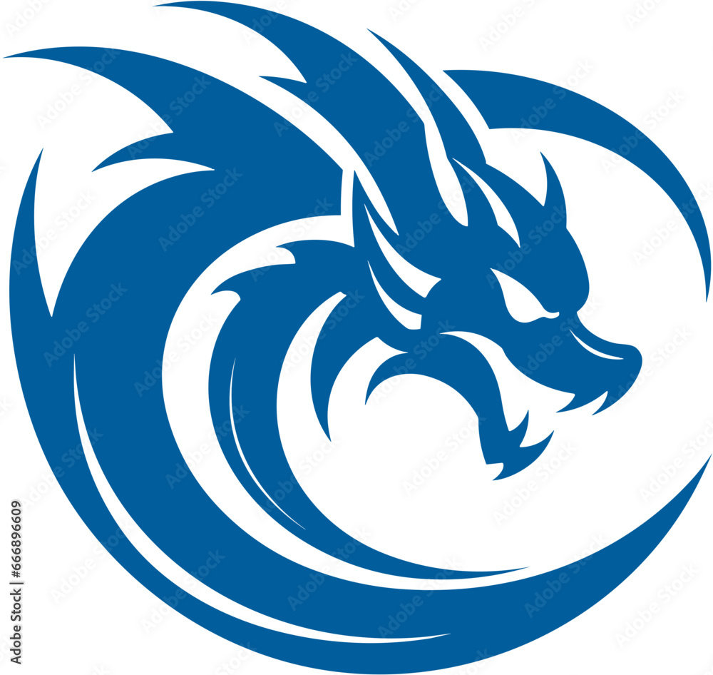 Vecteur Stock 2024년 신년 청룡의해_푸른용_연초_갑진년 | Adobe Stock