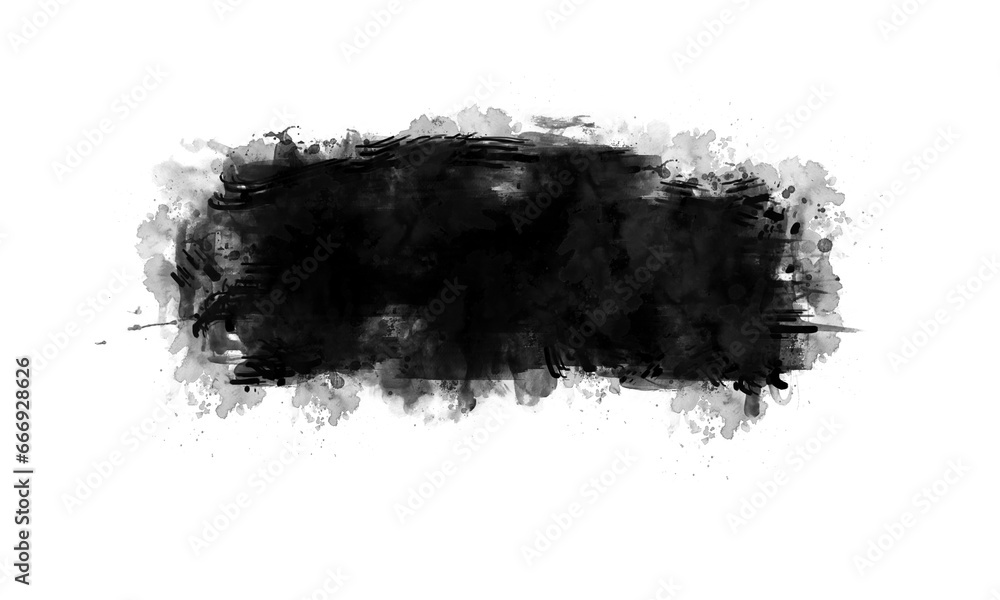 Ink splat Long Background Transparent Shape Easy to type text or photos ...