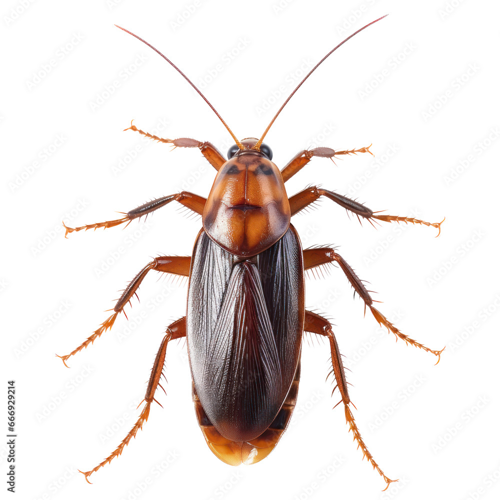 German cockroach isolated on transparent background,transparency Stock ...